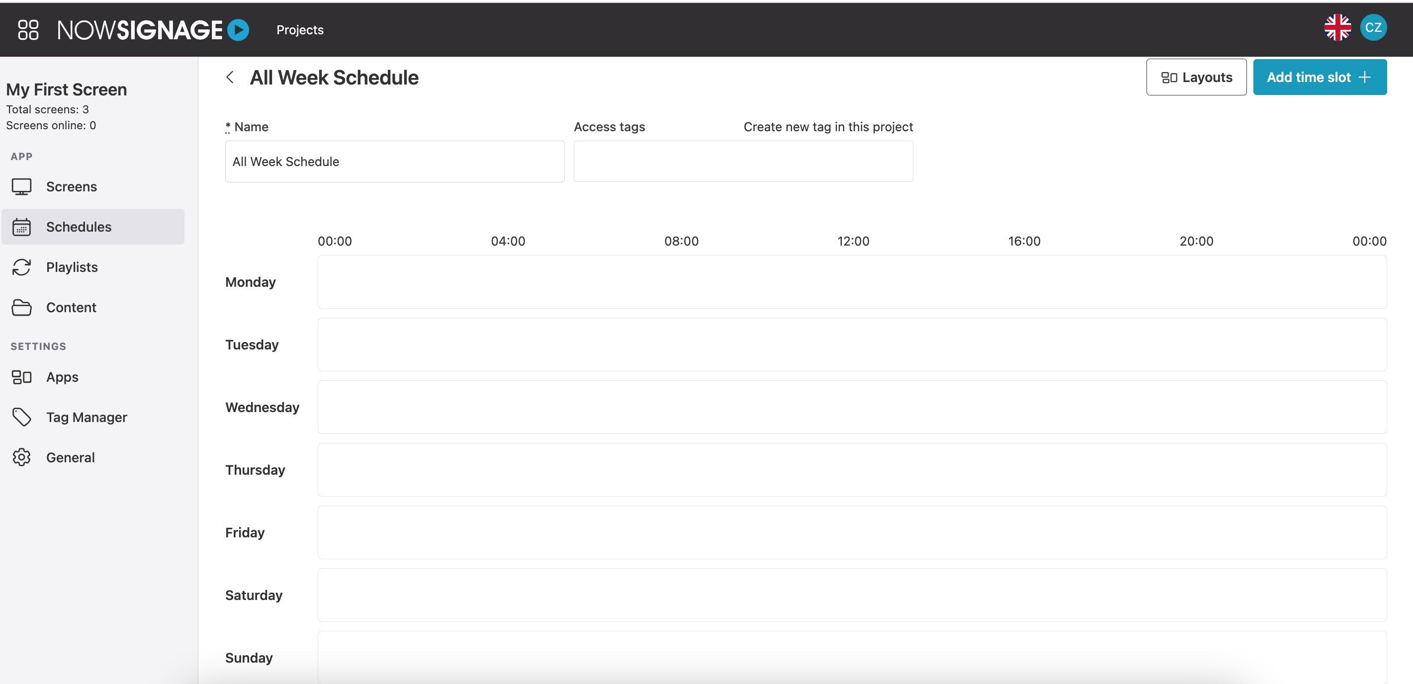 How To Add A Layout To A Schedule